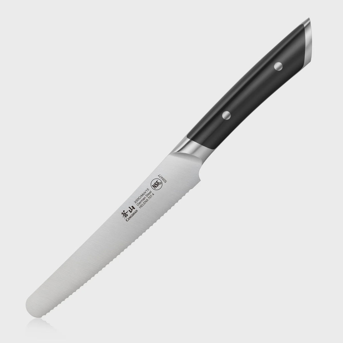 HELENA 5" Round Tip Serrated Utility Knife — berry + basil