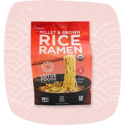 Organic Millet & Brown Rice Ramen 4-pack — berry + basil