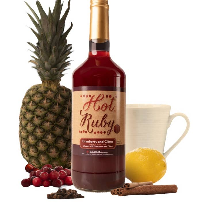 Hot Ruby Cran Cider — berry + basil