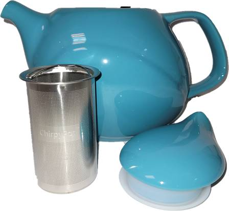 ChirpyPot Teapot — berry + basil